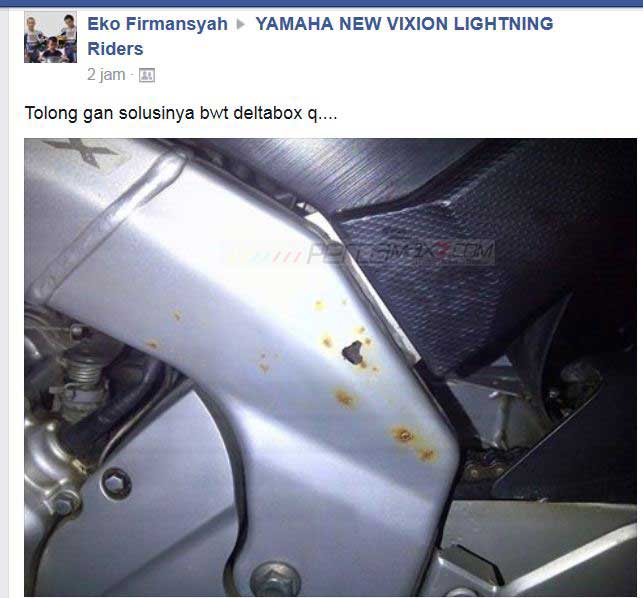 Rangka Deltabox Yamaha Vixion Bolong Keropos, Apa solusinya ...